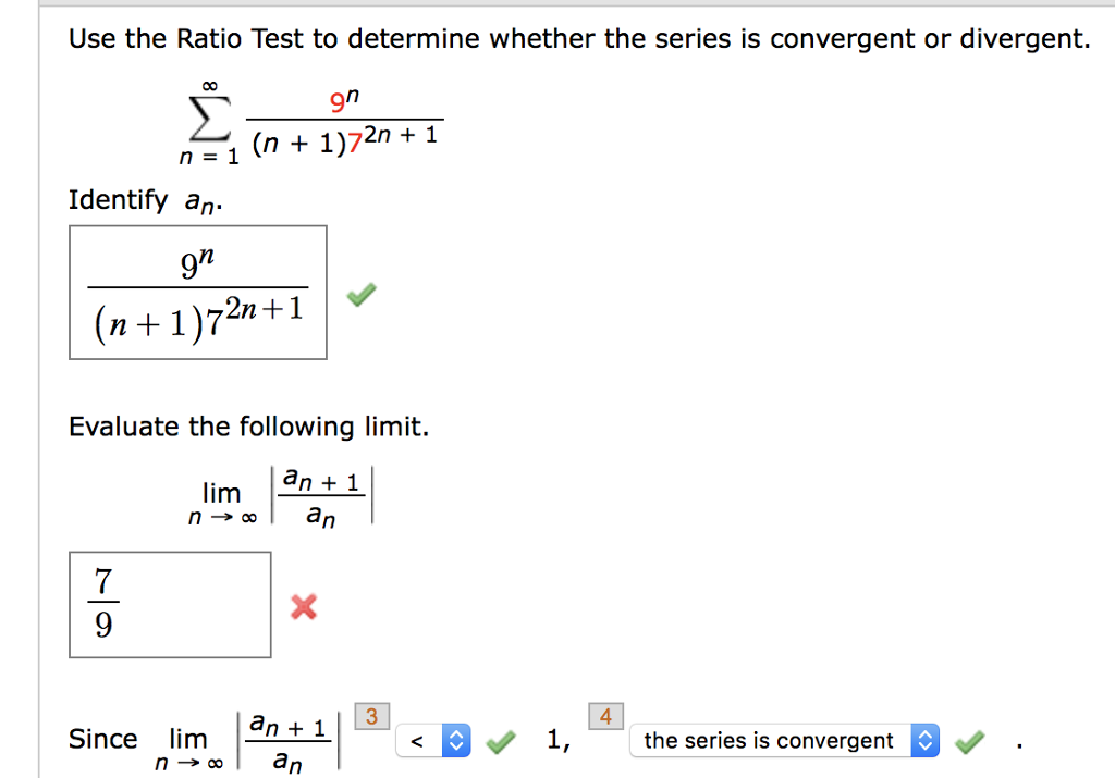 Solved Use the Ratio Test to determine whether the series is | Chegg.com