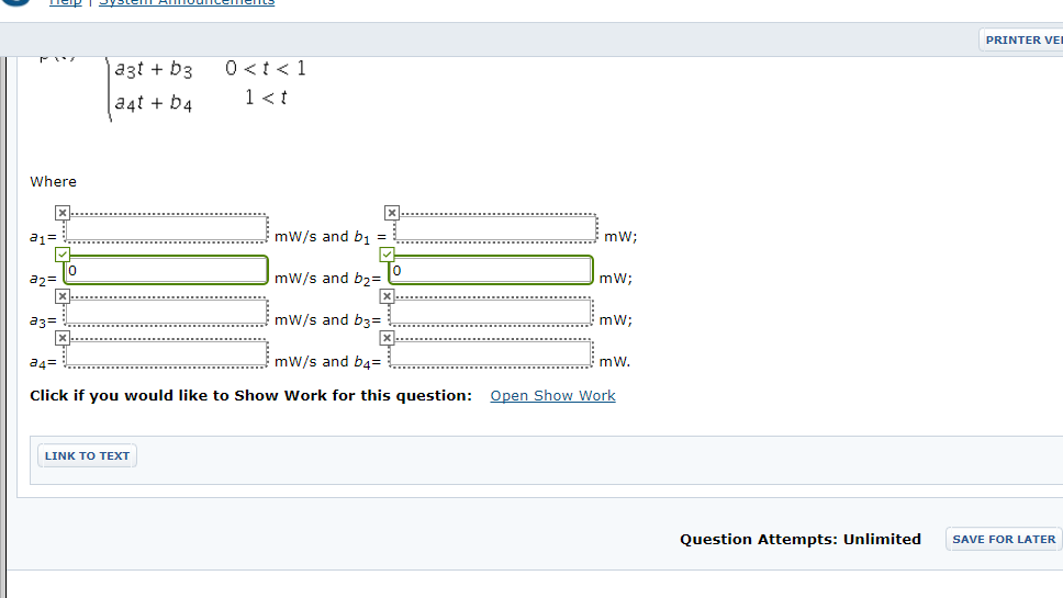 Solved PRINTER VERSION Problem 7.3-3 Your answer is | Chegg.com