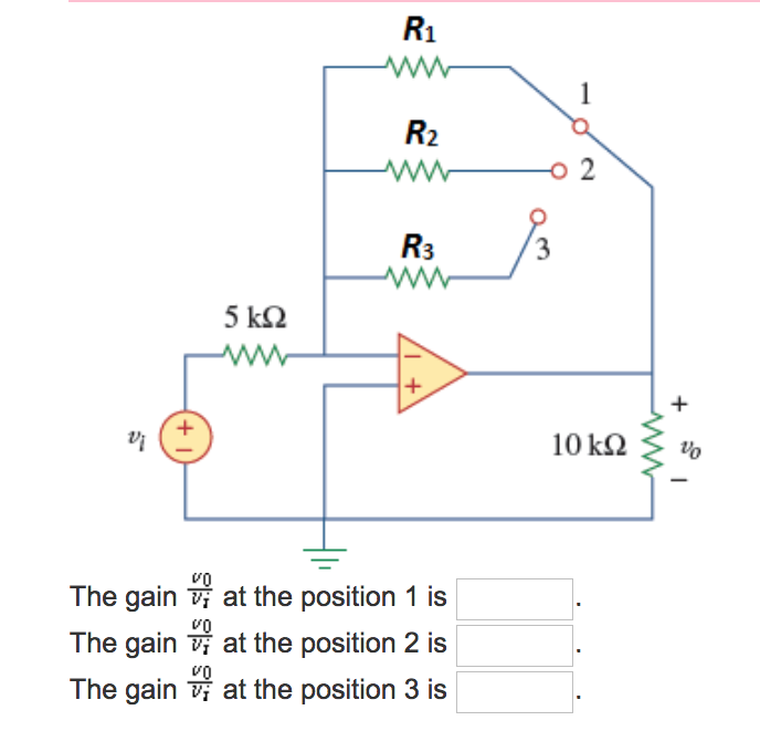 Solved In the circuit given below, R1 = 19 kΩ, R2 = 64 kΩ, | Chegg.com