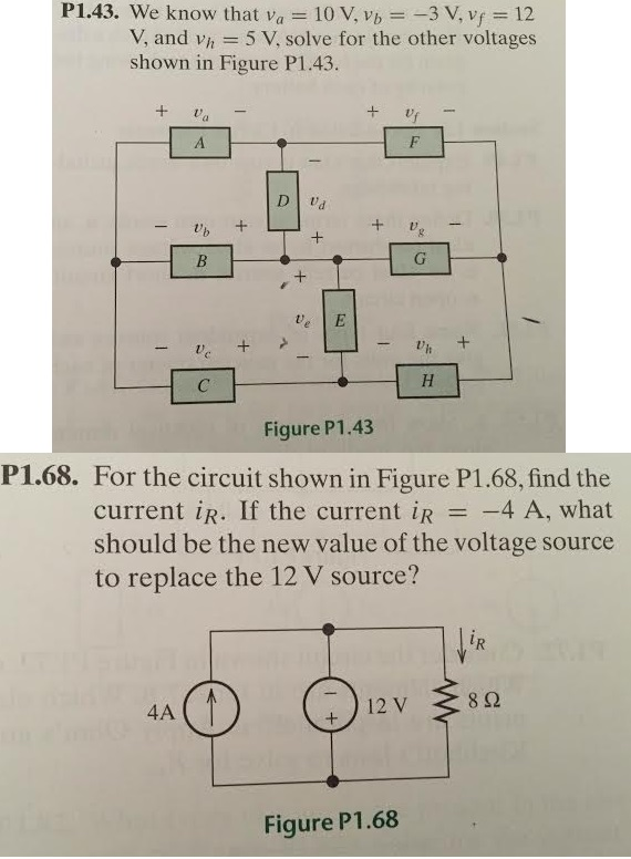 Solved We know that v_a = 10 V, v_b = -3 V, v_f = 12 V, and | Chegg.com