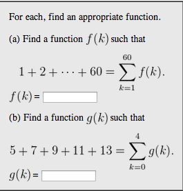 Solved For each, find an appropriate function. Find a | Chegg.com