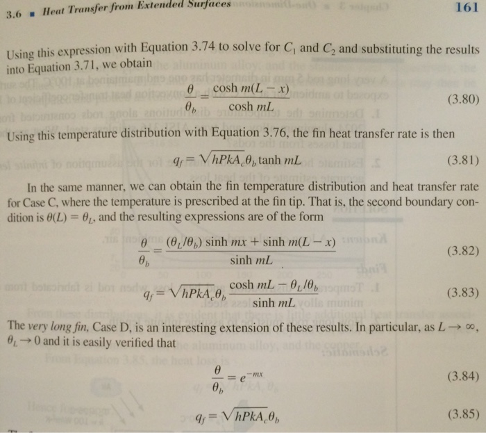 Solved Prove the fin heat transfer rate qf equation | Chegg.com