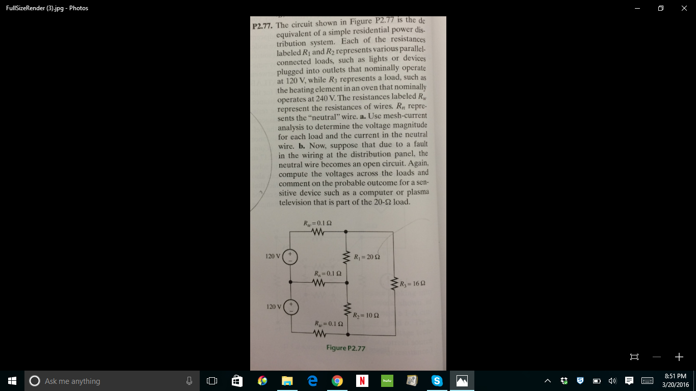 Solved The circuit shown in Figure P2.77 is the dc | Chegg.com