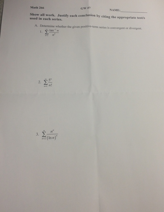 Solved Determine whether the given positive-term series is | Chegg.com