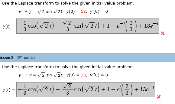 Solved Use the Laplace transform to solve the given | Chegg.com