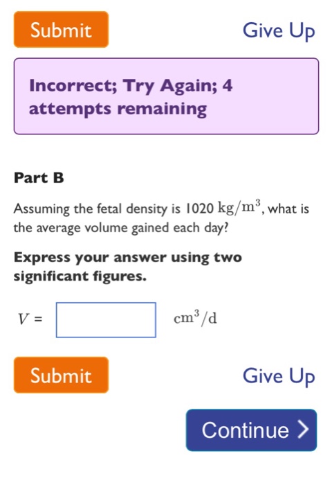 Solved Give Up Submit Incorrect Try Again 4 Attempts 