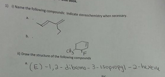 Solved Name the following compounds: Indicate | Chegg.com