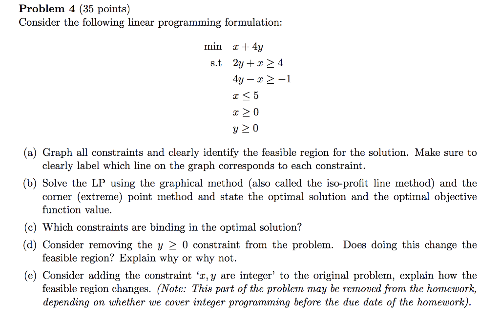 Solved: Consider The Following Linear Programming Formulat... | Chegg.com