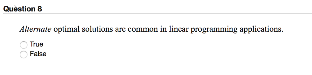 Solved Question 8 Alternate Optimal Solutions Are Common In Chegg solved-question-8-alternate-optimal-solutions-are-common-in-chegg