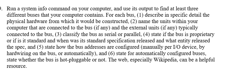 Solved Run a system info command on your computer, and use | Chegg.com
