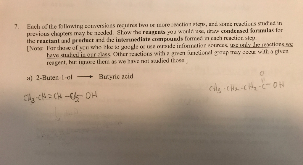 Solved Each of the following conversions requires two or | Chegg.com