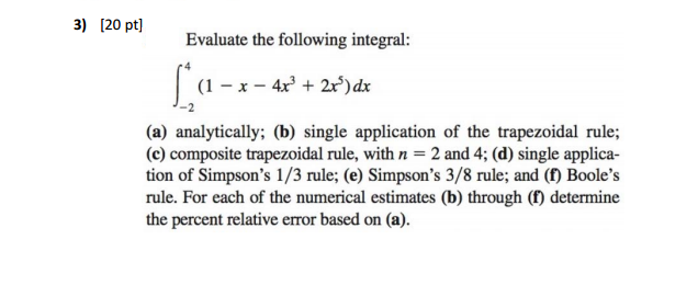 Solved Evaluate the following integral: integral^4_-2 (1 - | Chegg.com