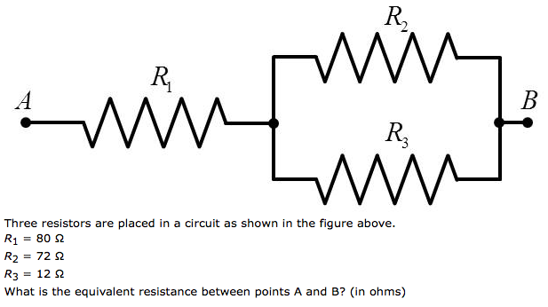 Solved R2 Three resistors are placed in a circuit as shown | Chegg.com