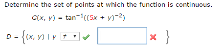 Solved Determine the set of points at which the function is | Chegg.com