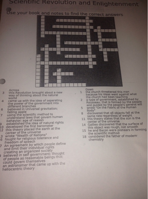 Solved Scientific Revolution and Enlightenment 12 this | Chegg.com