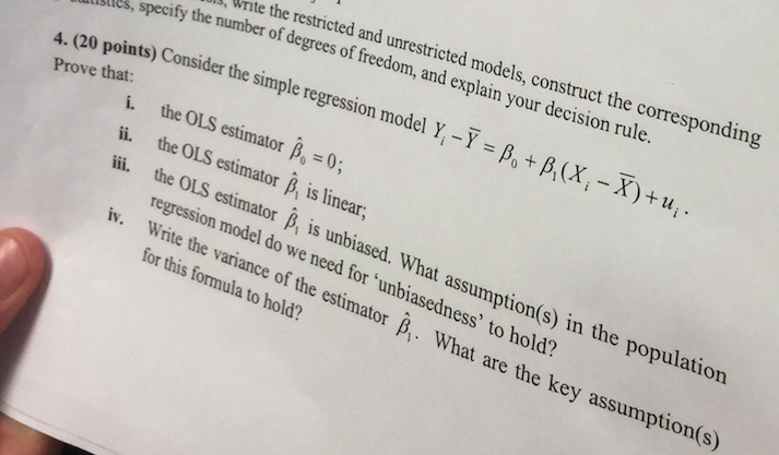 Solved Consider the simple regression model Yi - bar Y = | Chegg.com