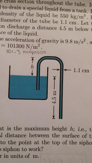 Solved A siphon consists of a flexible tube with the same | Chegg.com