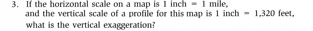 Solved If the horizontal scale on a map is 1 inch = 1 mile, | Chegg.com