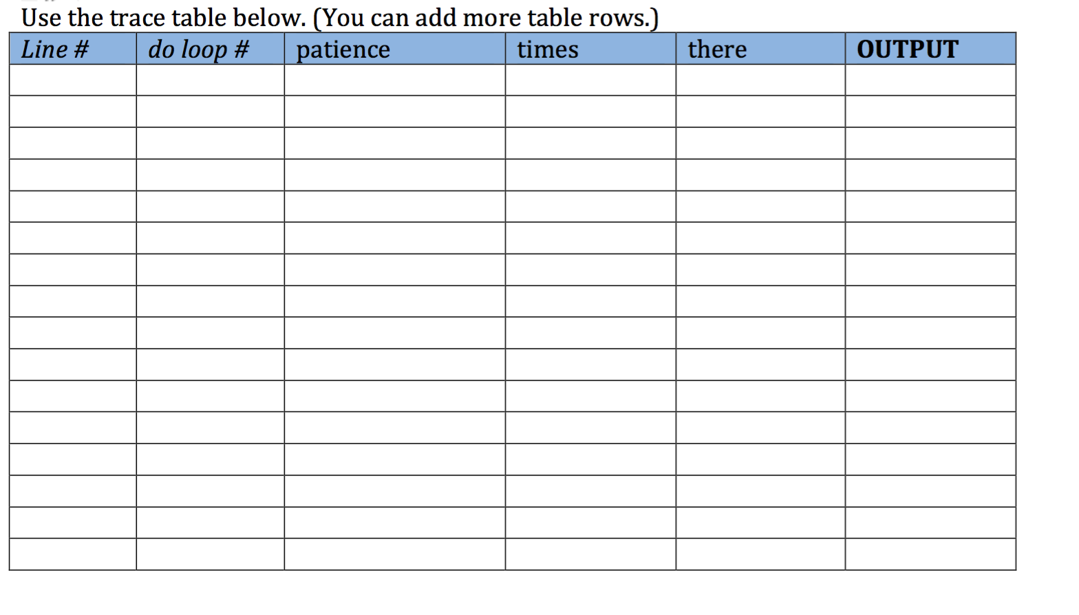 Solved Part 1: Step through the code below and form a trace | Chegg.com