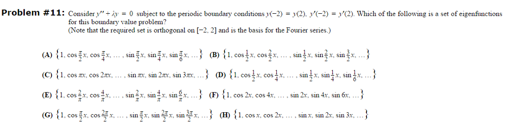 Solved Consider y" + lambda y = 0 subject to the periodic | Chegg.com