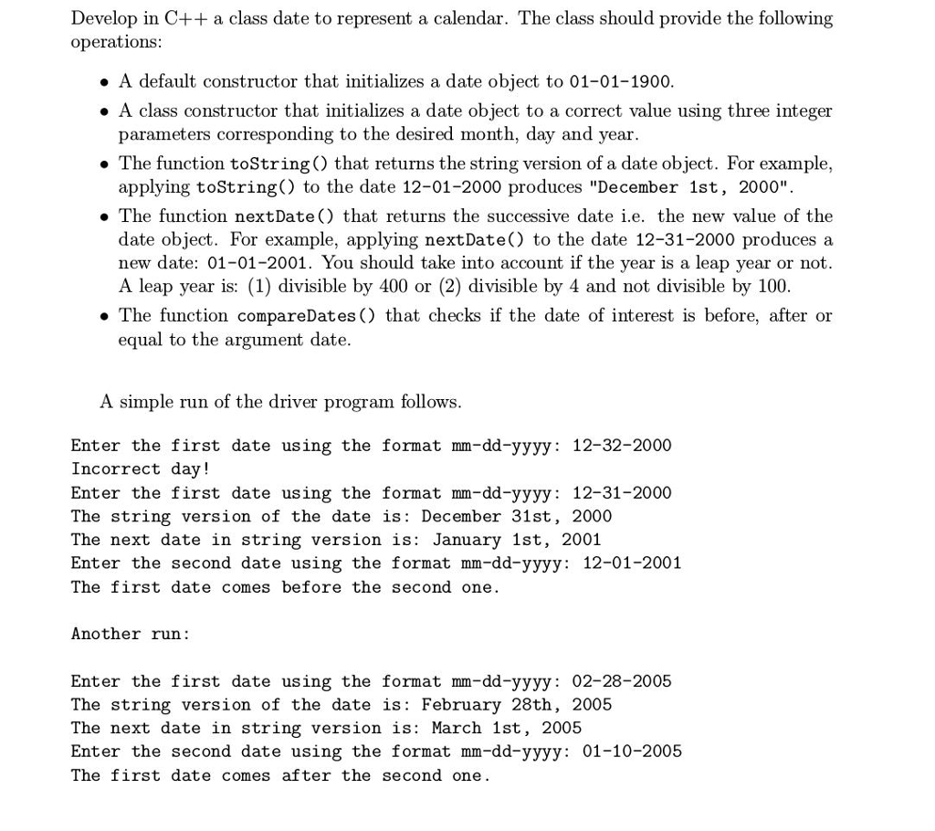 Solved Write In C Program The Header Implementation And