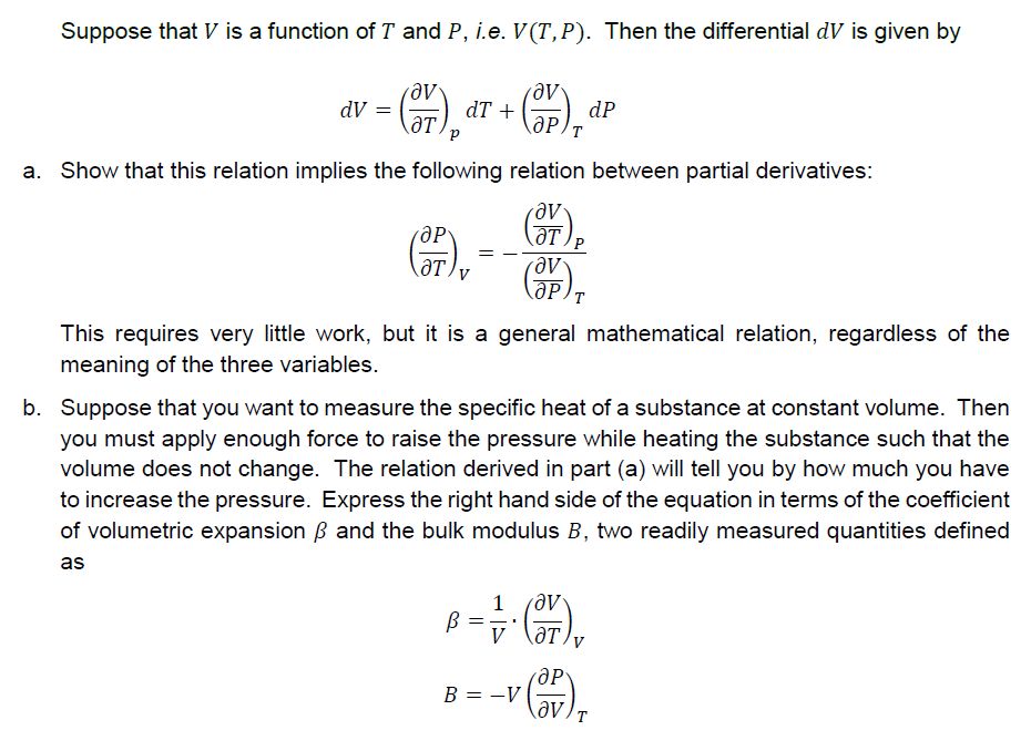 Solved Suppose That V Is A Function Of T And P I e V T Chegg Solved Suppose That V Is A Function Of T And P I e V T Chegg