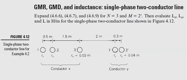 Solved GMR, GMD, and inductance: single-phase two-conductor | Chegg.com