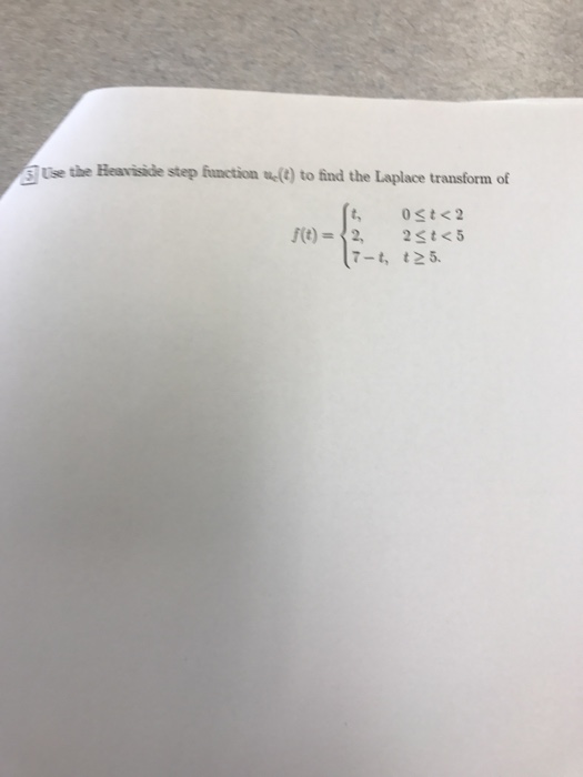 Solved Use the Heaviside step function u_c(t) to find the | Chegg.com