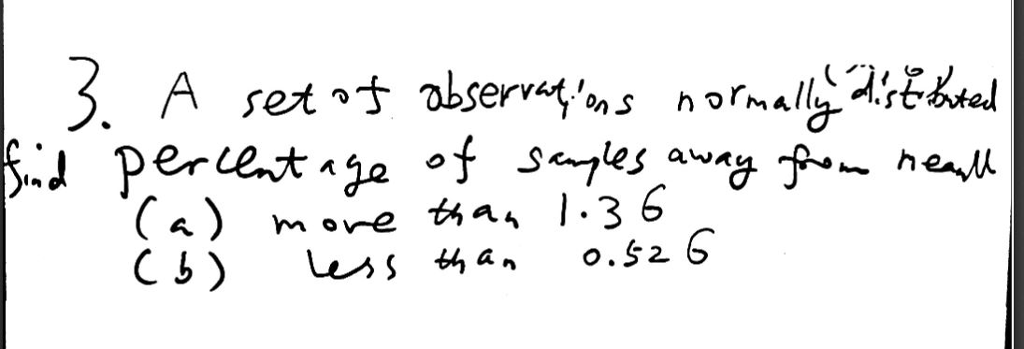 A set of observations normally distributed find | Chegg.com
