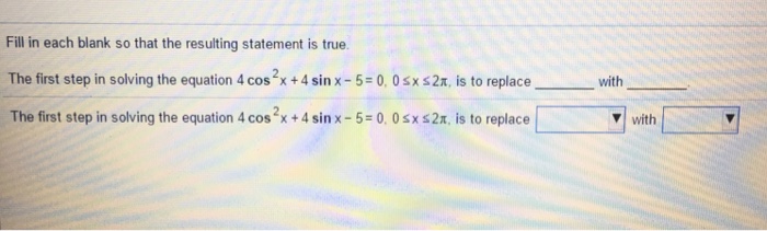Solved Fill in each blank so that the resulting statement is | Chegg.com