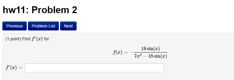 Solved hw11: Problem 2 PreviouS Problem List Next 1 point) | Chegg.com