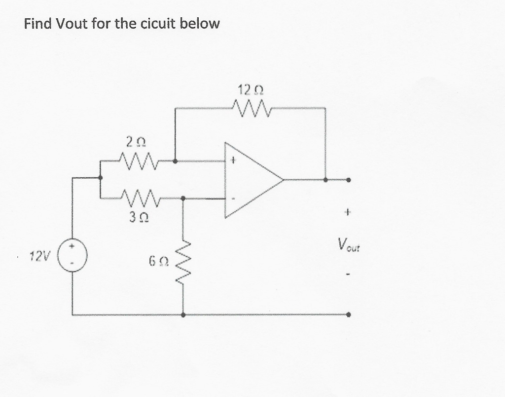 Solved Find Vout for the circuit below | Chegg.com