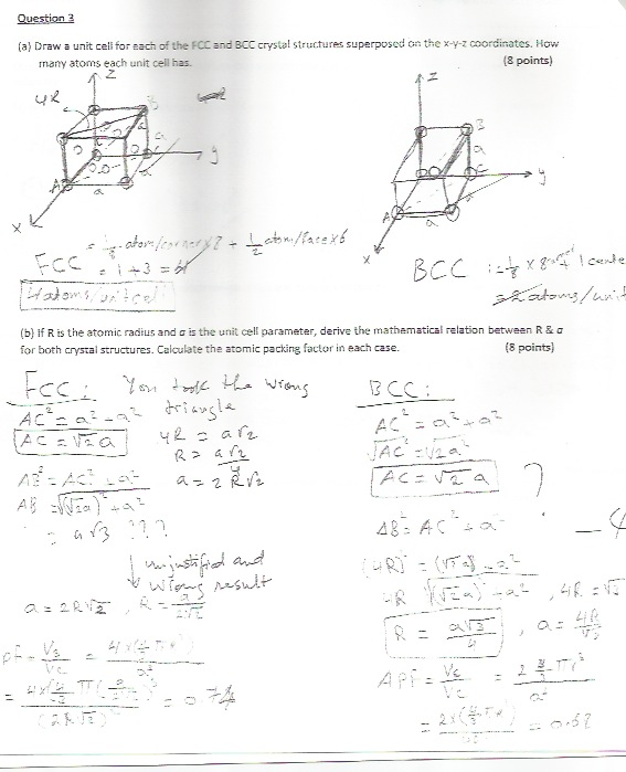 Solved Draw the unit cell for each of the FCC and BCC | Chegg.com