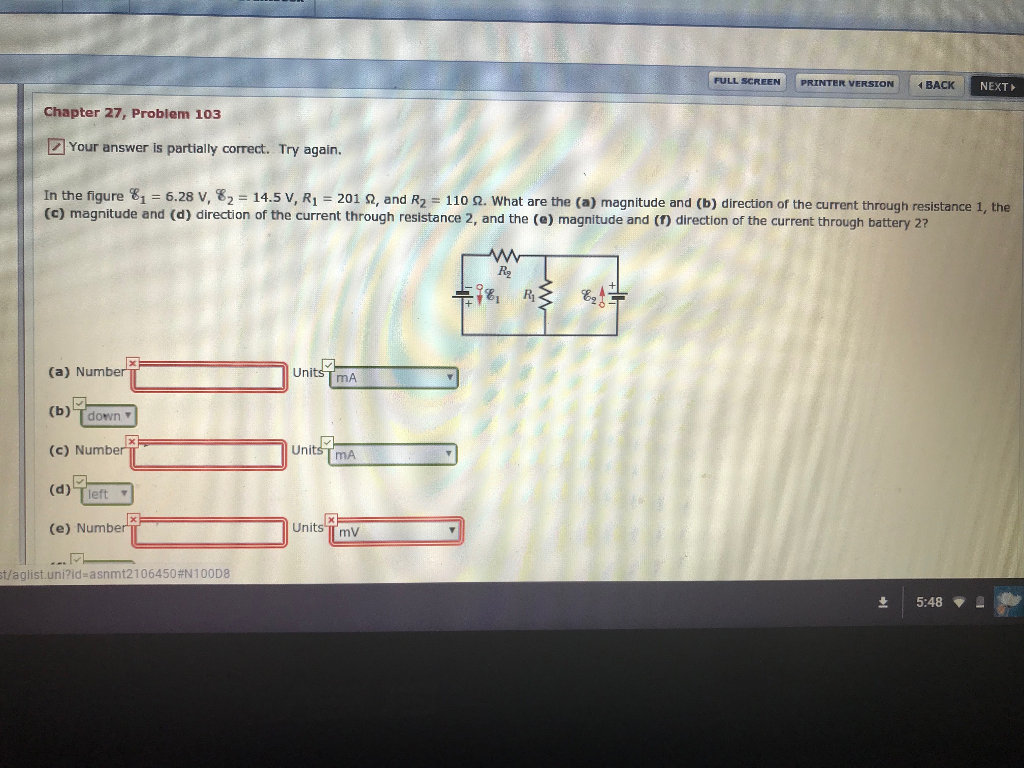 Solved FULL SCREEN PRINTER VERSION BACK NEXT Chapter 27, | Chegg.com