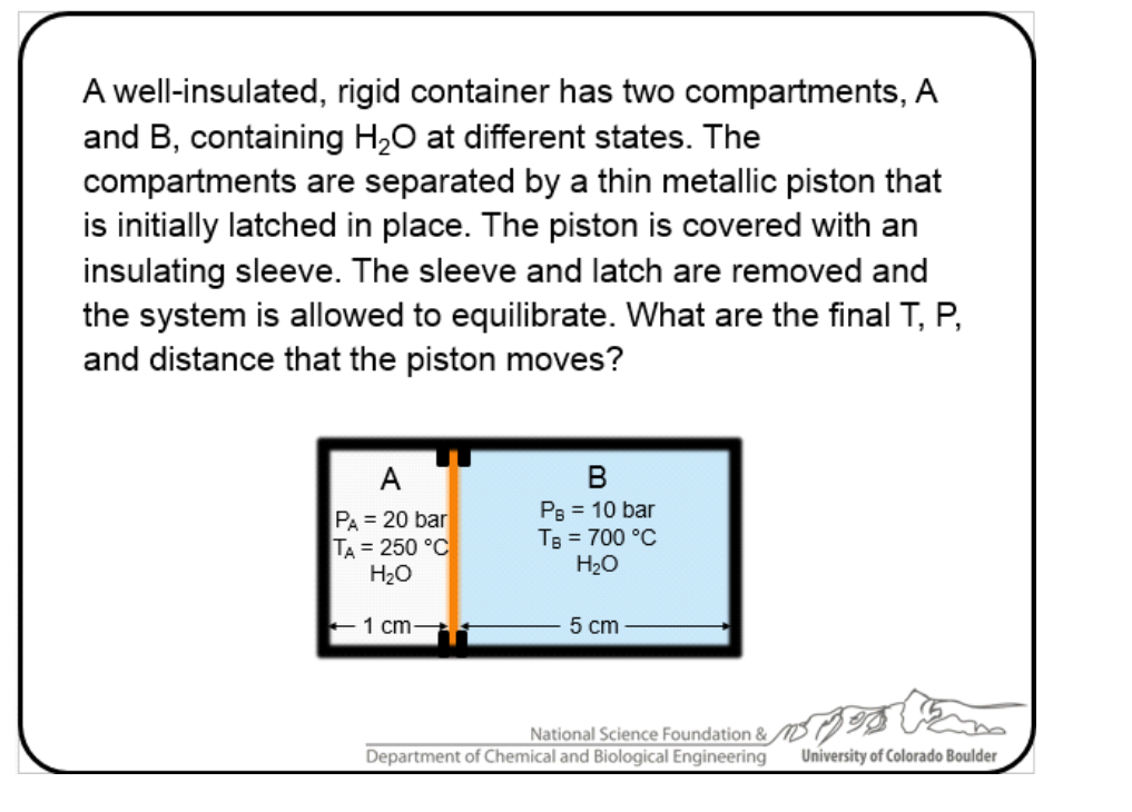 Solved a well-insulated, rigid container has two | Chegg.com