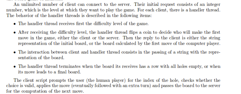 Implement a multithreaded server and client program | Chegg.com
