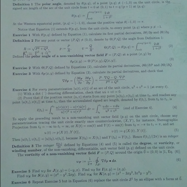 Solved 1,0) on the unit circle, is the Definition 1 The | Chegg.com