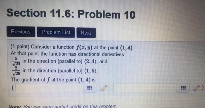 Solved Section 11.6: Problem 10 Previous Problem List Next | Chegg.com