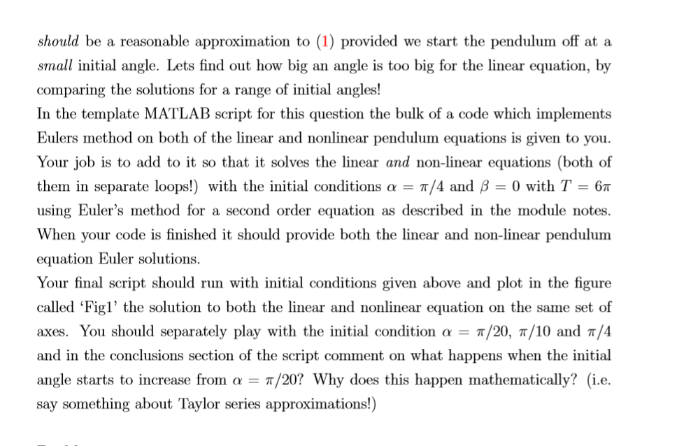 This Is A Matlab Coding Question Please You Can Take 