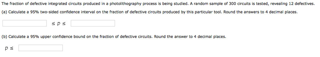 Solved The fraction of defective integrated circuits | Chegg.com