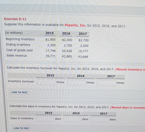 Solved Exercise 6-11 Suppose this information is available | Chegg.com