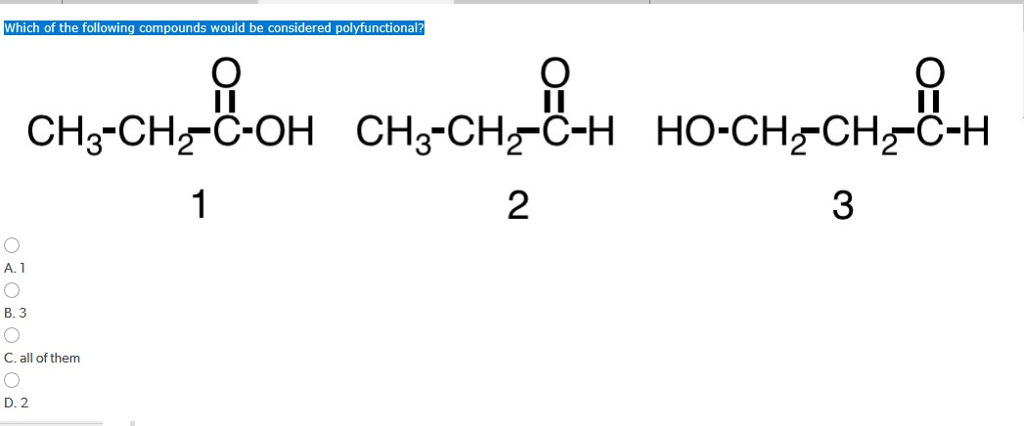 Solved Which of the following compounds would be considered | Chegg.com