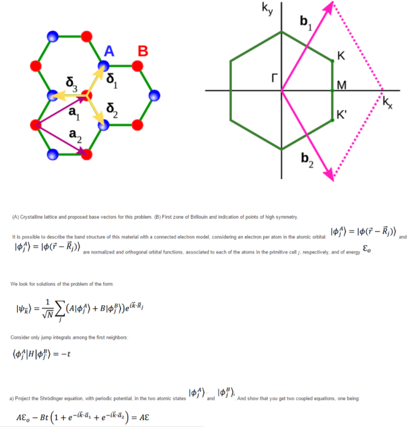Crystalline lattice and proposed base vectors for | Chegg.com