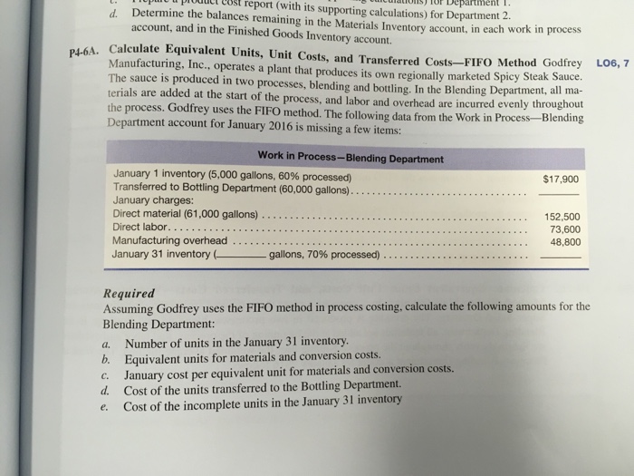 Solved Determine the balances remaining in the Materials | Chegg.com