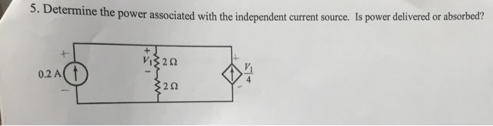 Solved Determine the power associated with the independent | Chegg.com