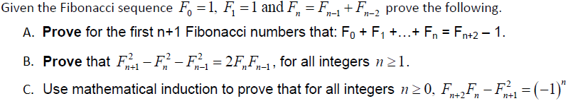 Proofs and mathematical induction given the | Chegg.com