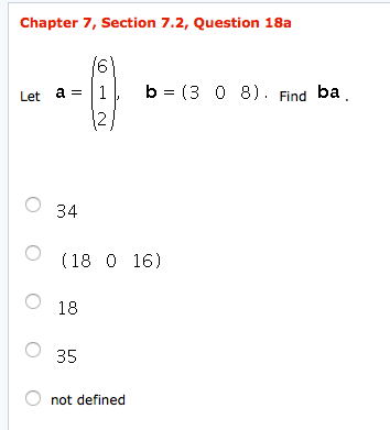 Solved Chapter 7, Section 7.2, Question 18a 6 Let a-11, b= | Chegg.com