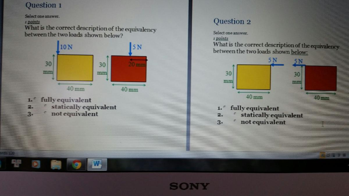 Solved What is the correct description of the equivalency | Chegg.com