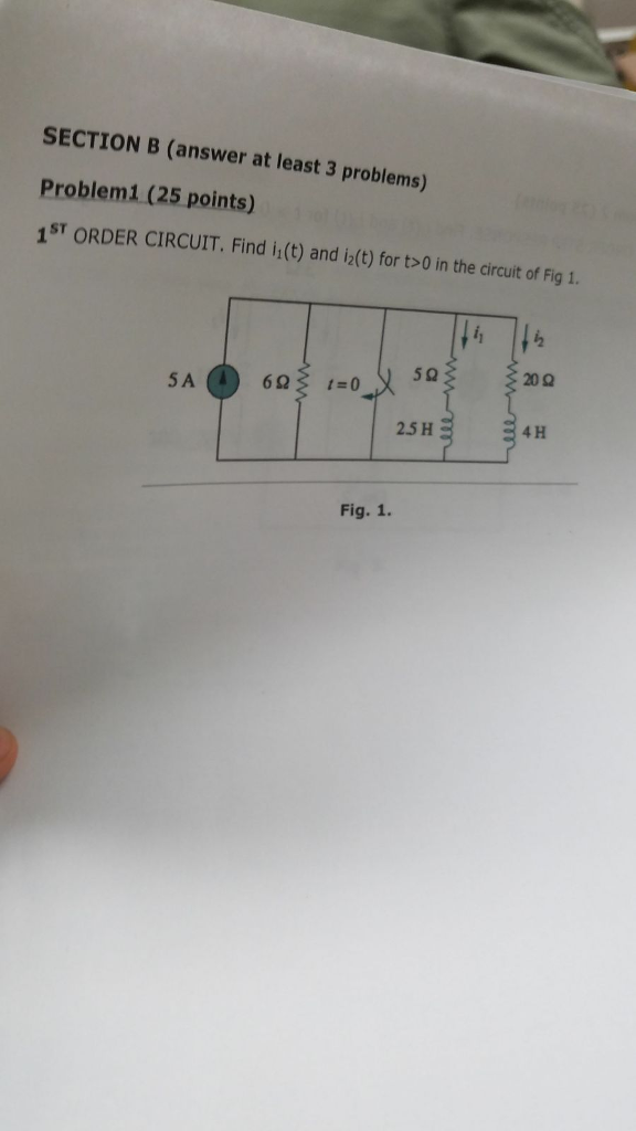 Solved Find i_1(t) and i_2(t) for t>0 in the circuit of | Chegg.com