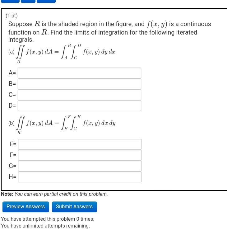 Solved Suppose R is the shaded region in the figure, and | Chegg.com